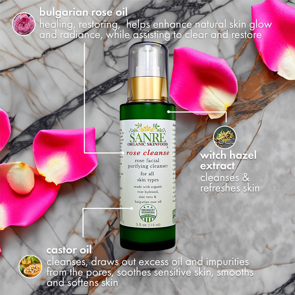ROSE CLEANSE – SanRe Organic Skinfood